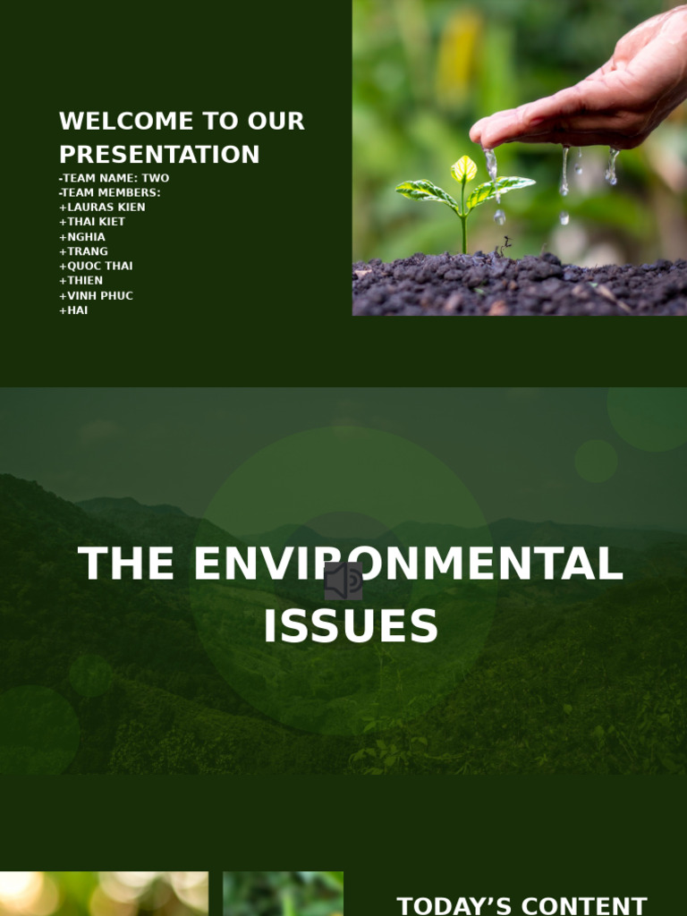Green Modern Environment Presentation.pptx | PDF