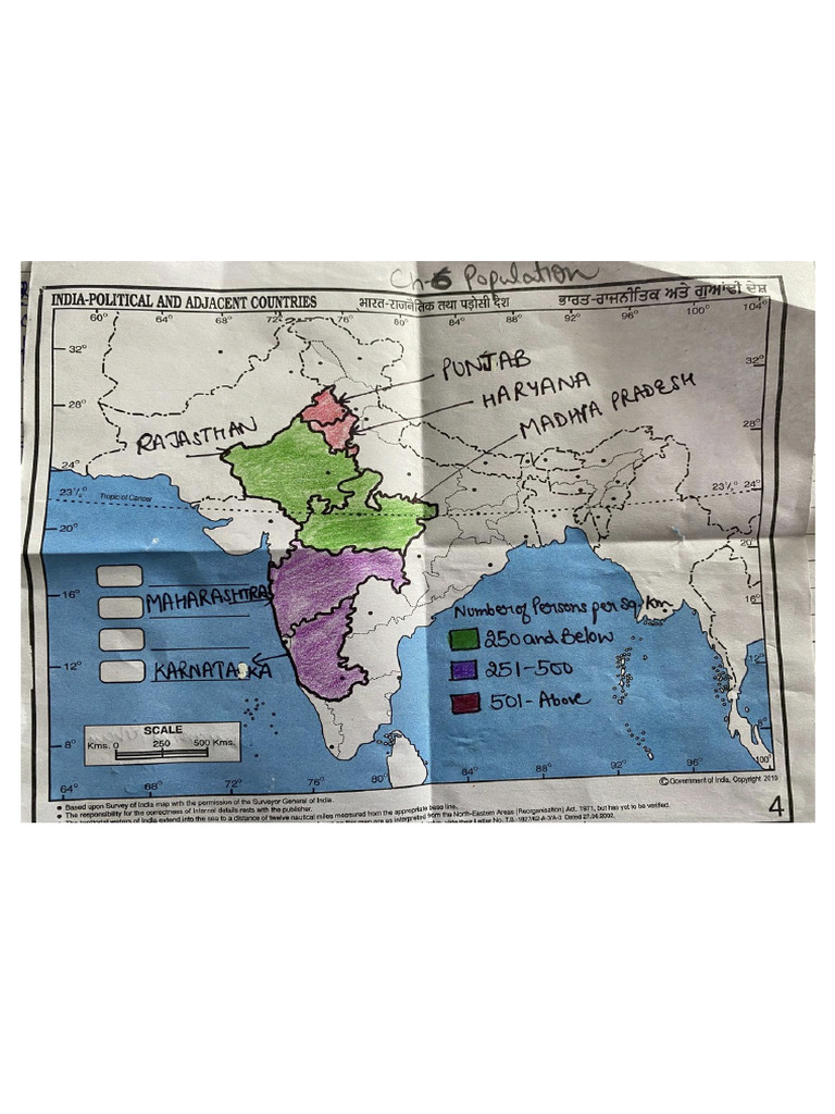 Map Skill Class 9th | PDF