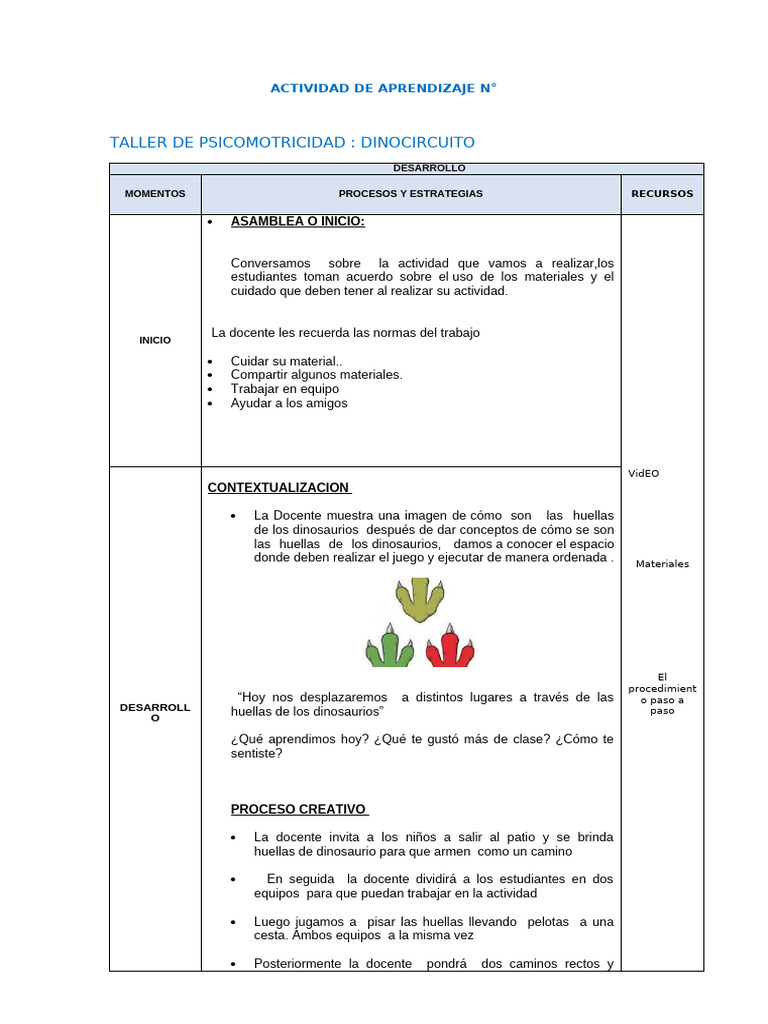 sesion de taller | PDF | Aprendizaje | Modificación de comportamiento