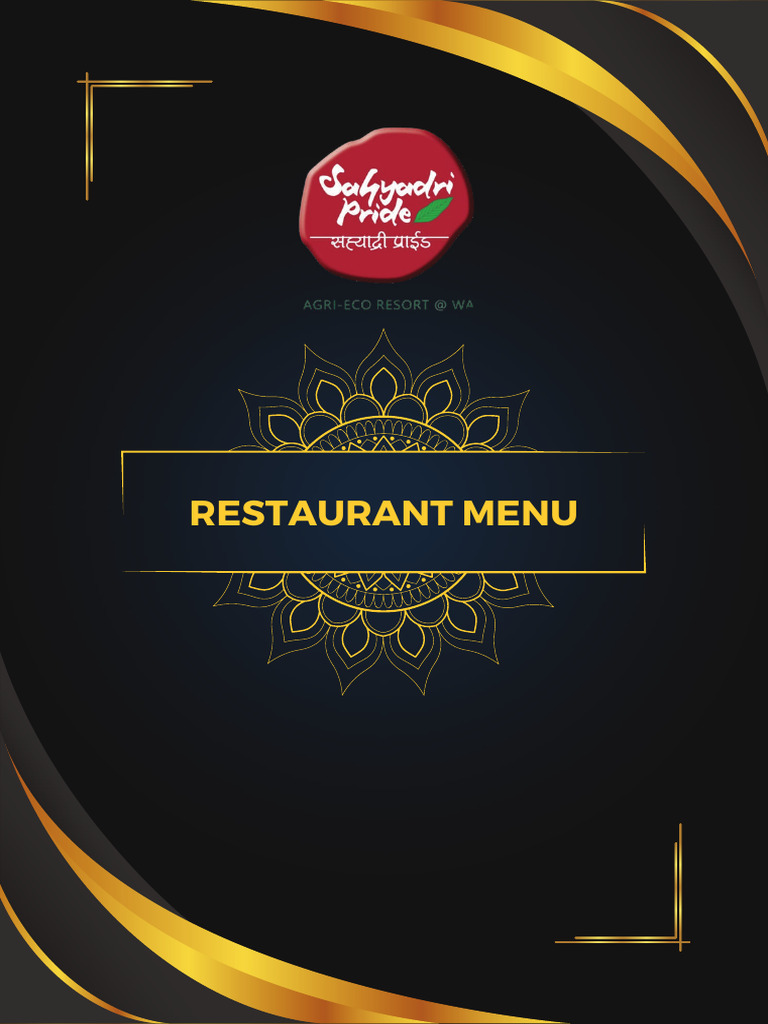 Sahyadri Restaurant Menu 5 Cmyk | PDF