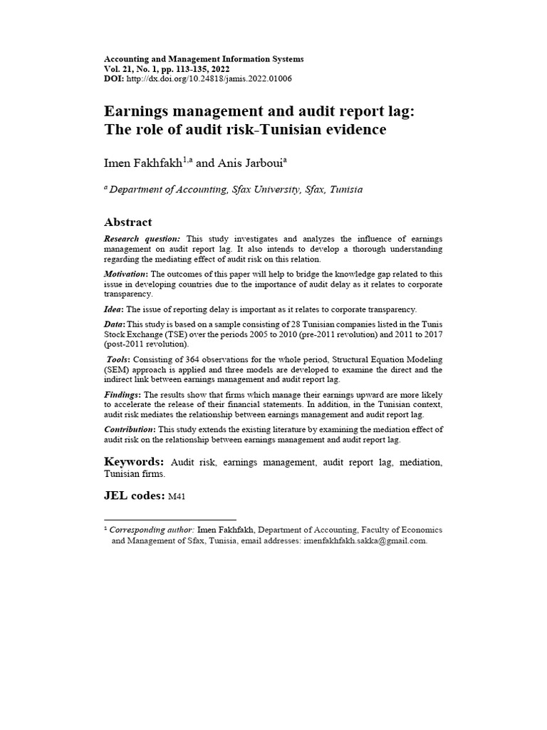 21_1_6 | PDF | Audit | Structural Equation Modeling