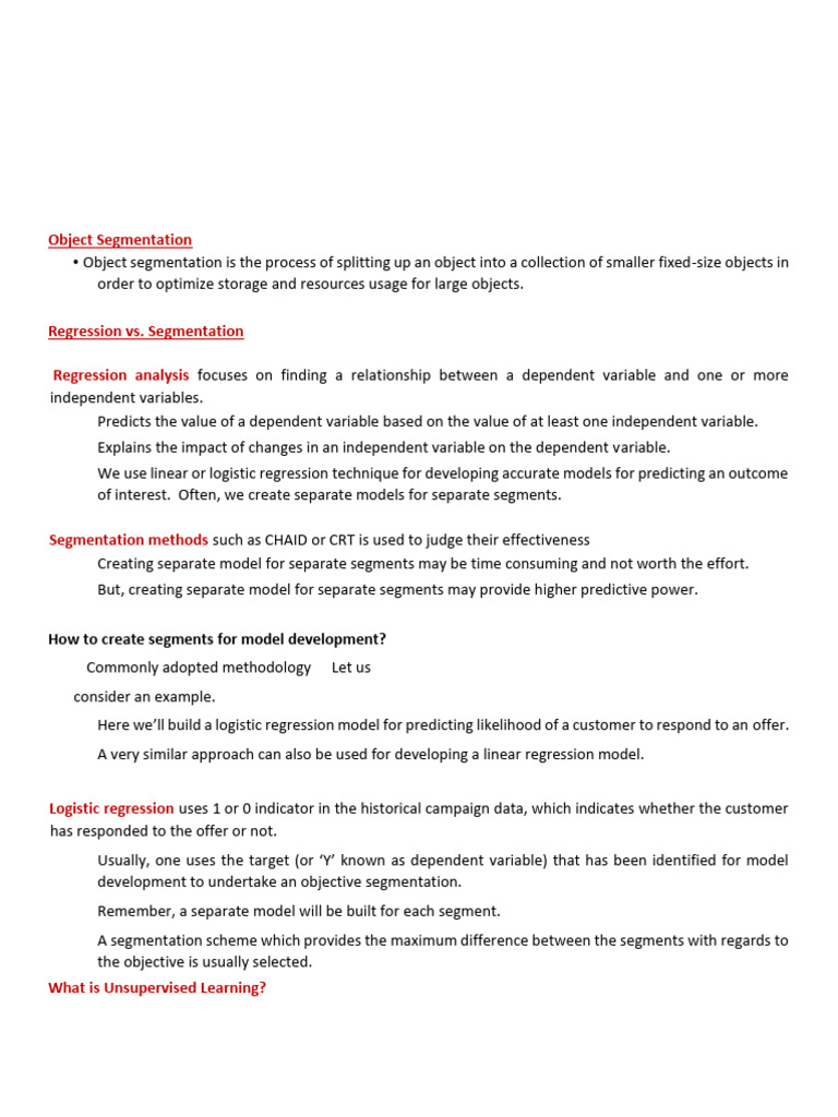 Data Analytics - Object Segmentation UNIT-IV | PDF | Autoregressive Integrated Moving Average ...