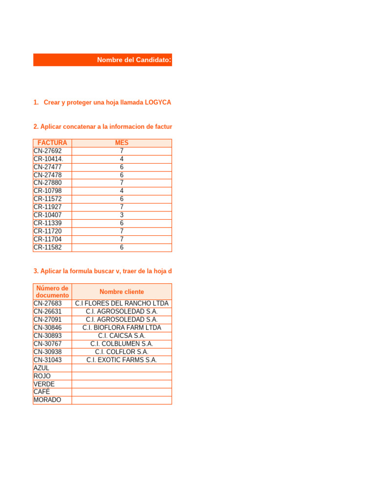 Prueba Excel Intermedio | PDF