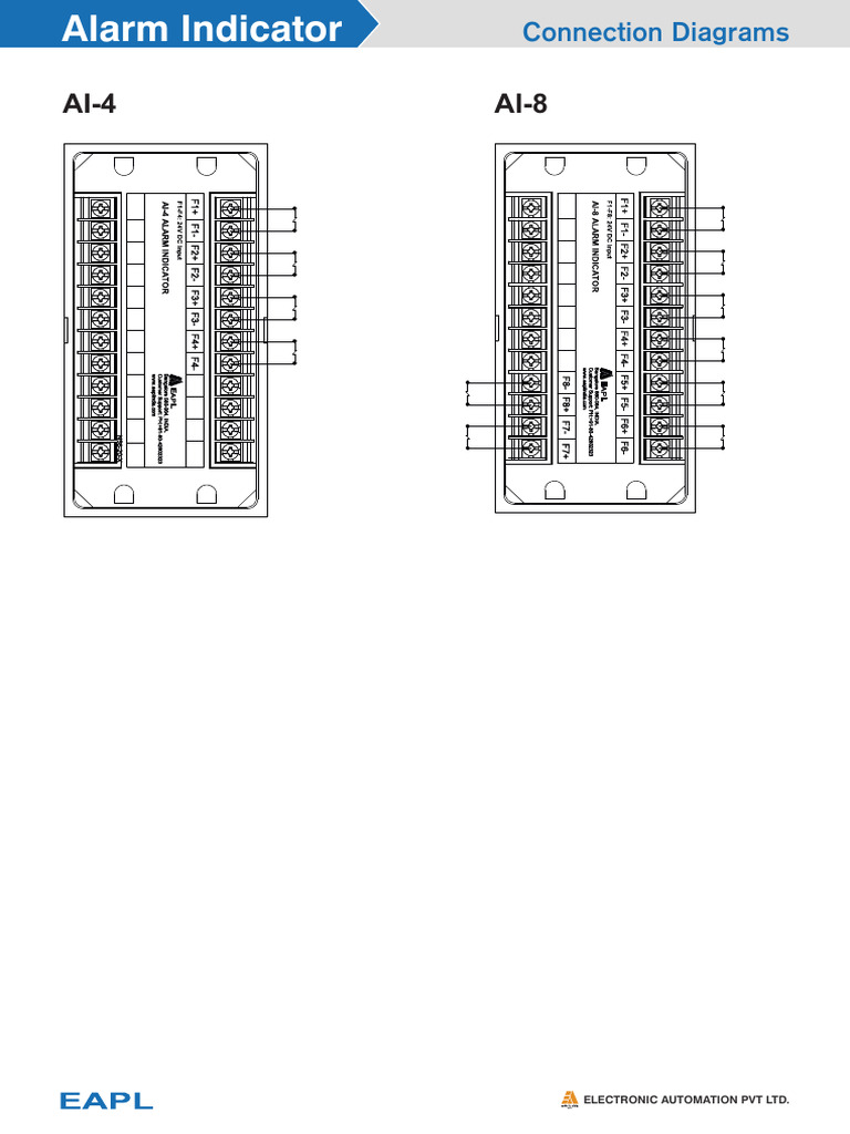 EAPL -Connection Diagrams - Alarm Indicator | PDF