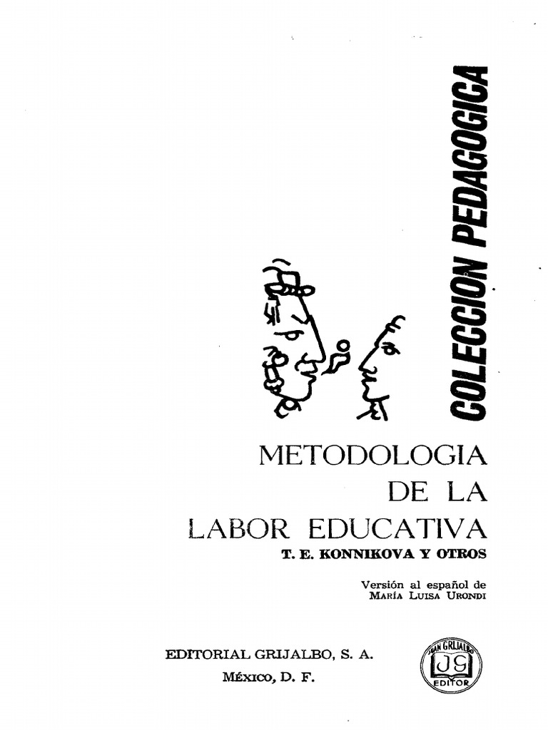 1969 - T.E. Konnikova - Metodologia de La Labor Educativa | PDF ...