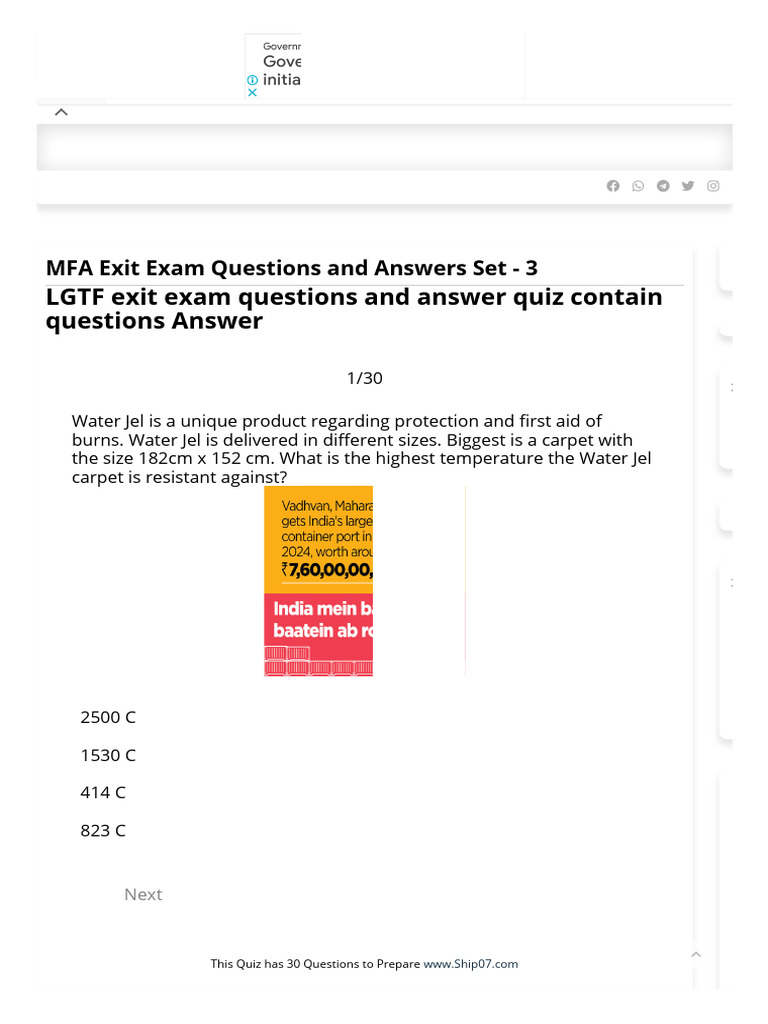 MFA Exit Exam Questions and Answers Set - 3 | PDF | Causes Of Death ...