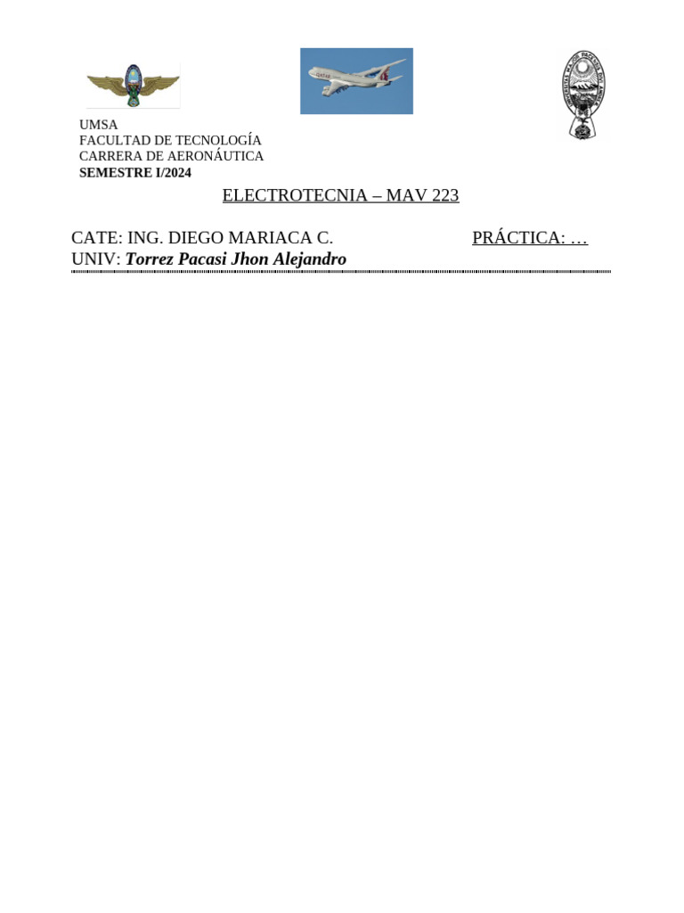 FORMATO ELECTRO | PDF