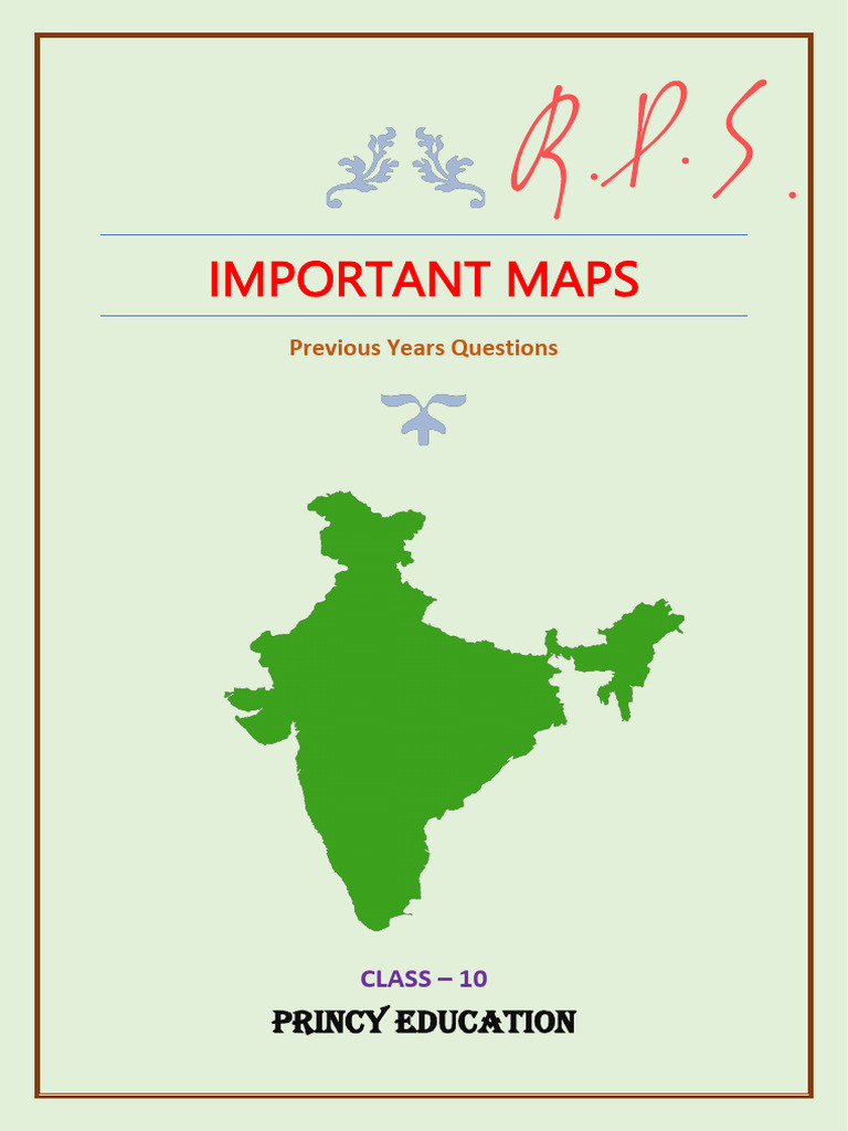 Class 10 Important Map Questions | PDF