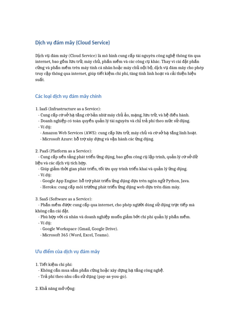 Dich Vu Dam May | PDF
