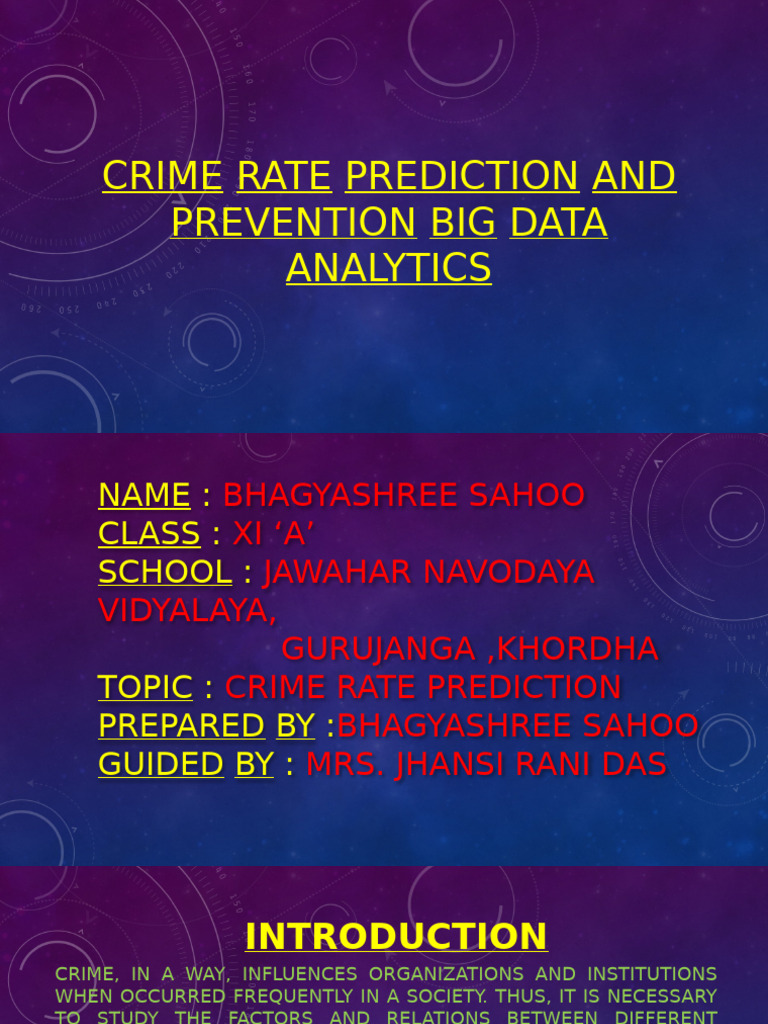 Crime Rate Prediction | PDF | Machine Learning | Crimes