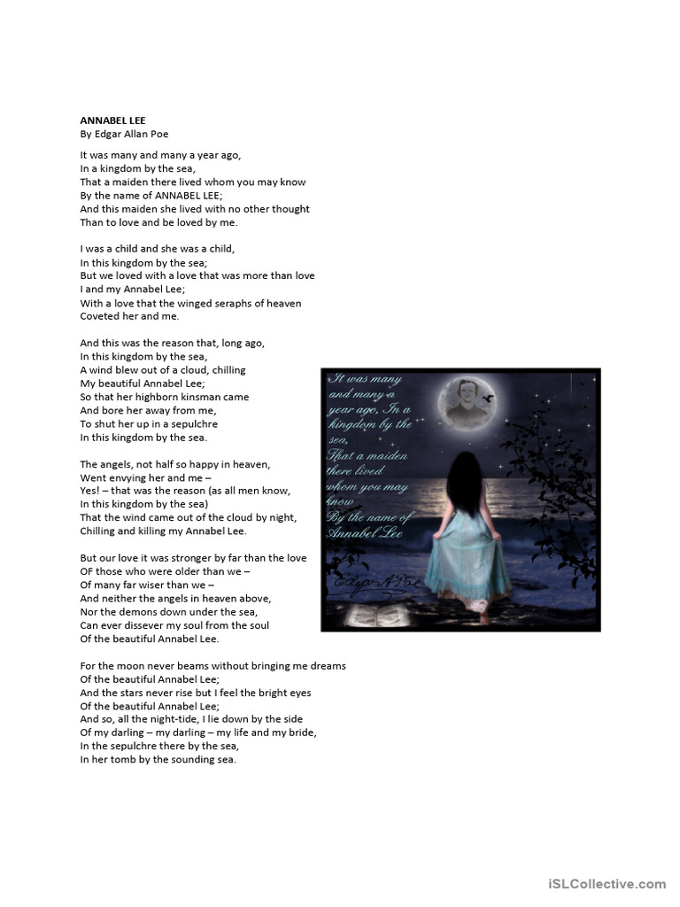 Annabel Lee: A Poem by Edgar Allan Poe | PDF