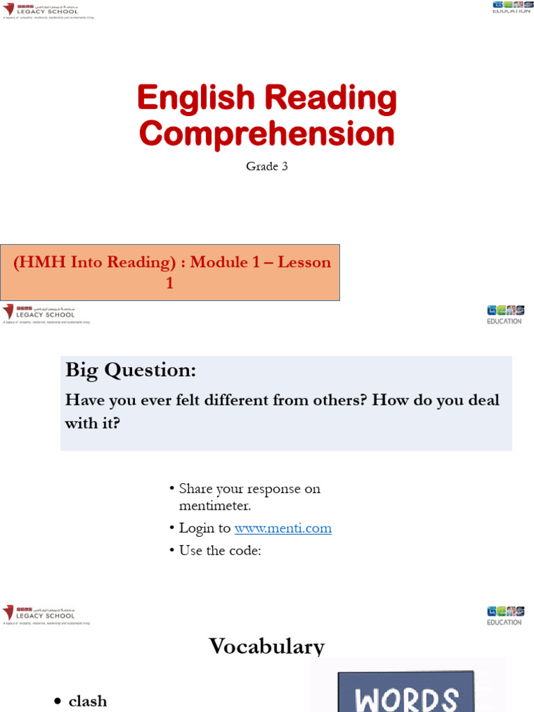 GR 3 RC - Marisol McDonald Doesnt Match 2024 | PDF | Reading ...