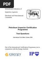 IFIA Petroleum Inspector Certification Guide | PDF | Professional ...