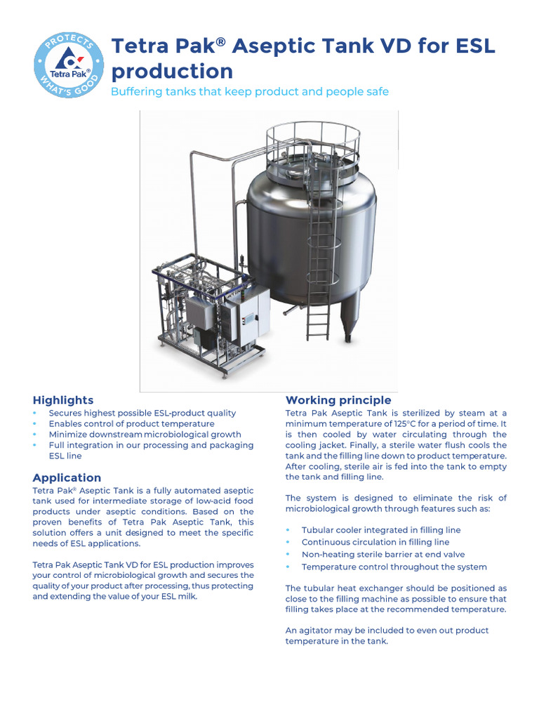 PD - Tetra Pak® Aseptic Tank VD | PDF