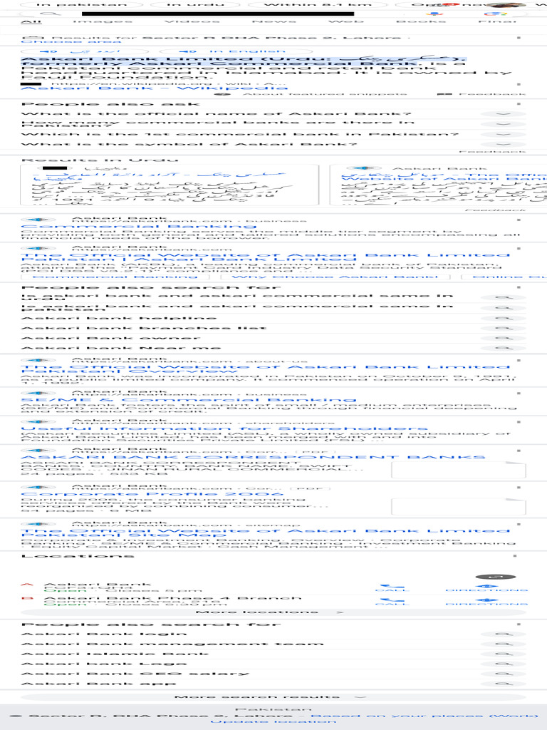 Is Askari Bank and Askari Commercial Same - Google Search | PDF | Banking | Business