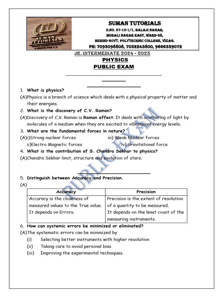 JR. 2024-2025 PHYSICS 2M | PDF