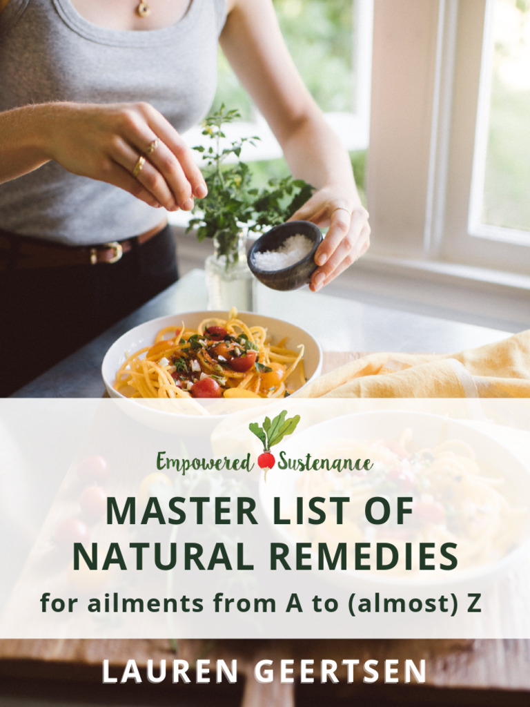 Master List Natural Remedies | PDF | Emotional Freedom Techniques ...