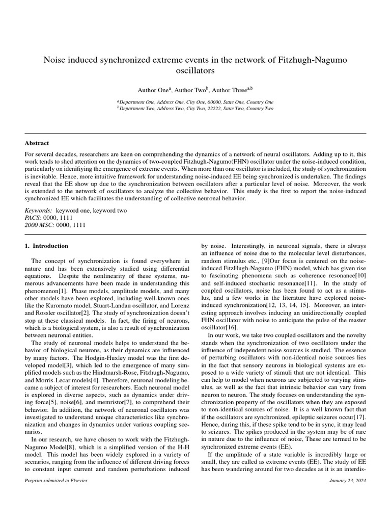 Draft | PDF | Synchronization | Neural Oscillation