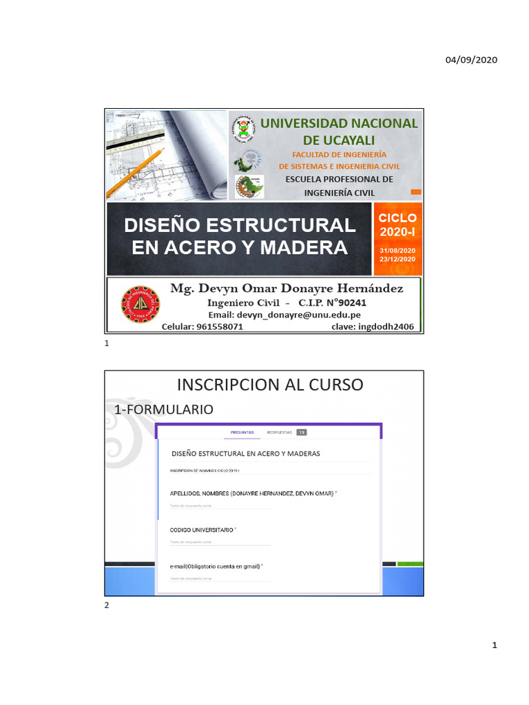 Presentacion Diseño en Acero y Madera | PDF | Ingeniería