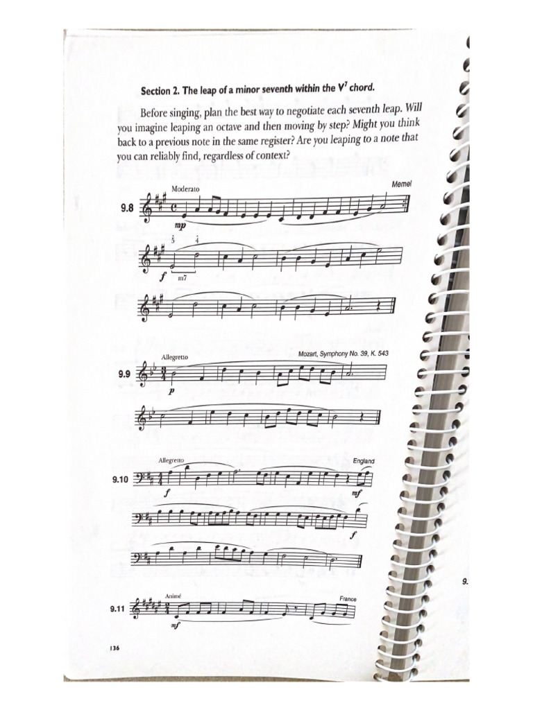 MTC206+Sight+Singing+Examples+%231 | PDF