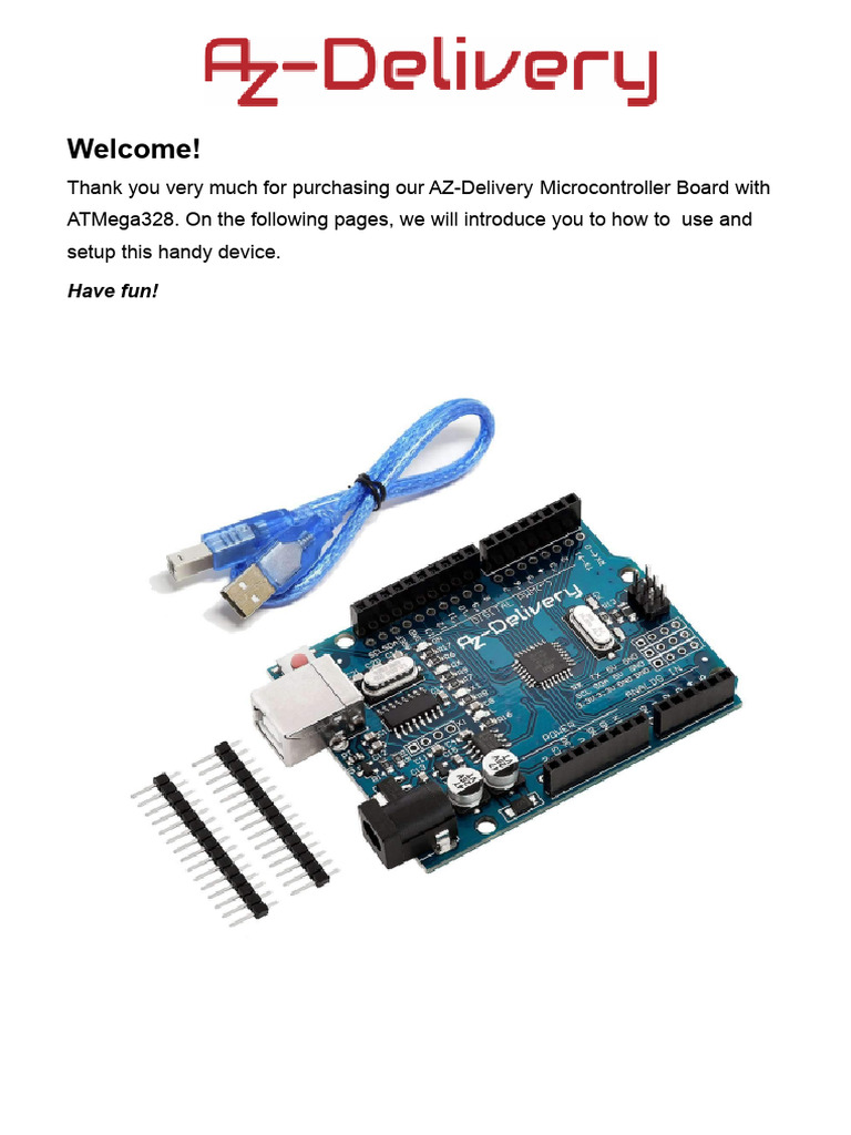 Mikrocontroller Board Mit USB-Kabel - EN | PDF | Arduino | Microcontroller