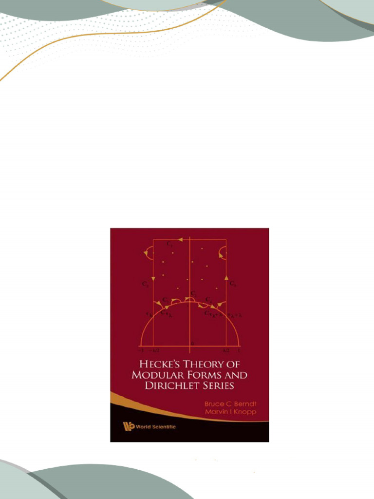 Download Hecke s theory of modular forms and Dirichlet series 2 Revised ... Download Hecke s theory of modular forms and Dirichlet series 2 Revised ...