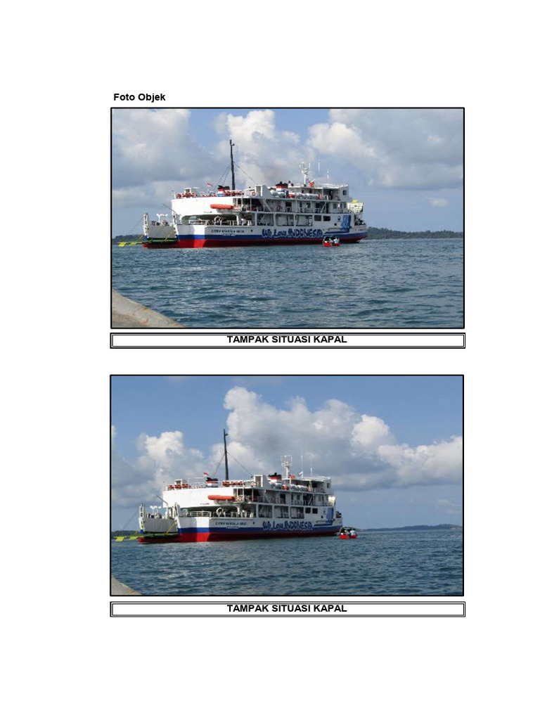 Contoh Template Foto. Kapal | PDF