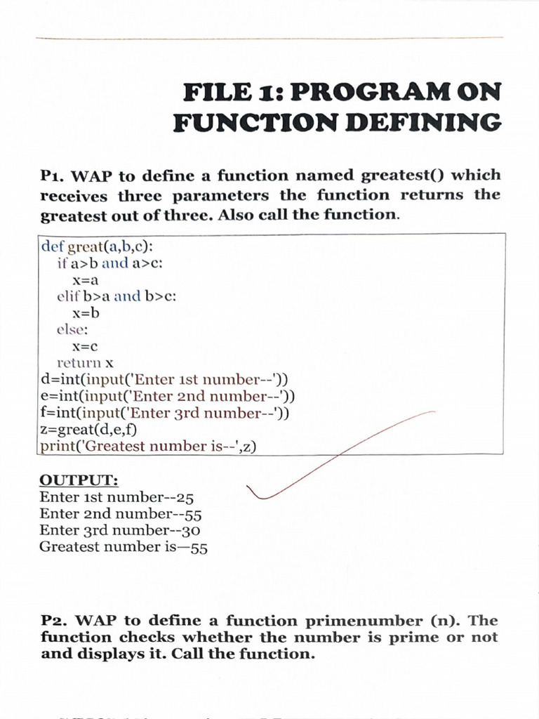 Python Functions for Common Tasks | PDF | Parameter (Computer ...