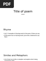 SMILE Poetry Analysis Worksheet | PDF | Poetry | Rhyme