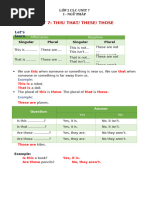 Grammar Time 3: Singular and Plural Use | PDF