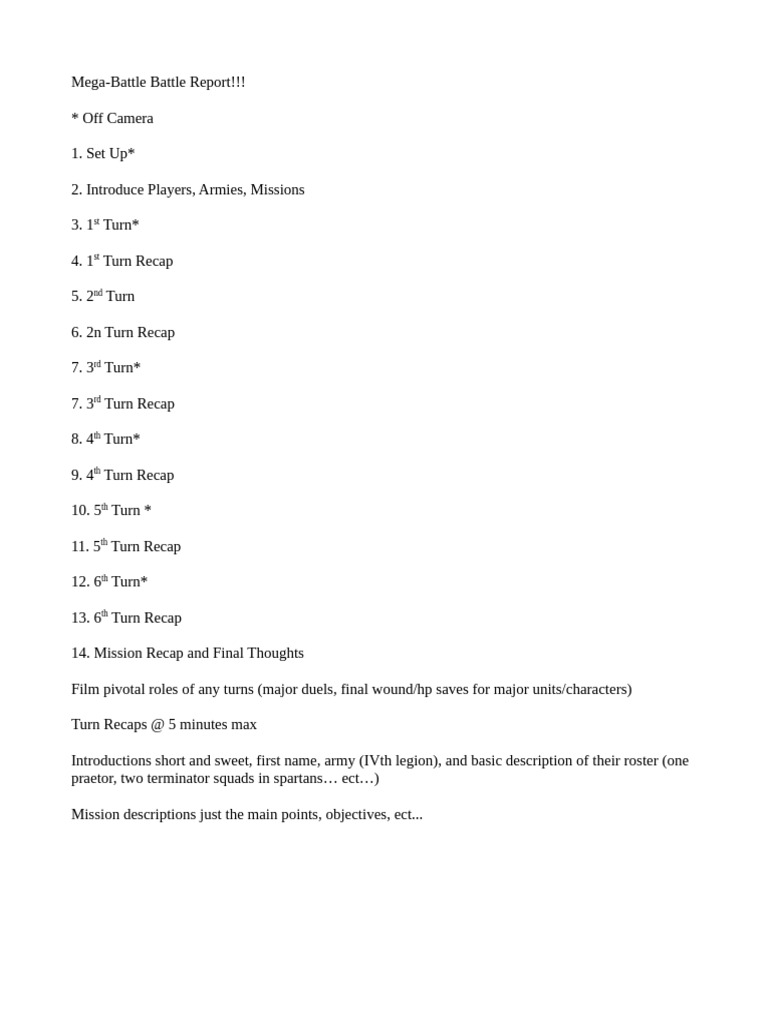 Mega-Battle Battle Report!!! | PDF
