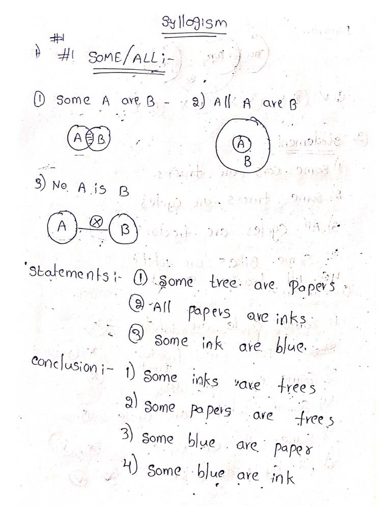 #6 Reasoning - Syllogism | PDF