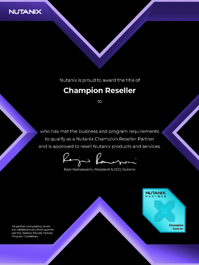 Nutanix Elevate Certificate | PDF