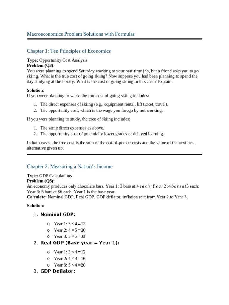Macroeconomics P (1) | PDF | Gross Domestic Product | Money Supply