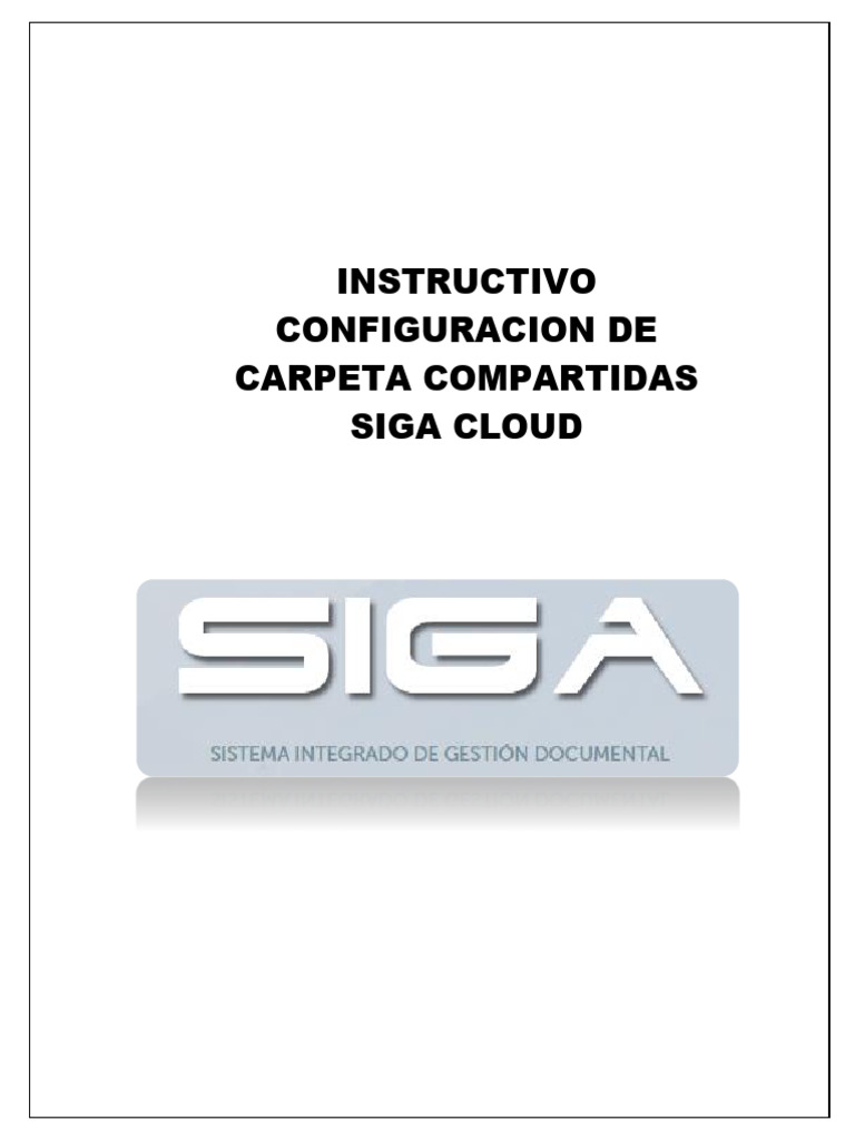 Instructivo-Carpetas SIGA-Cloud | PDF