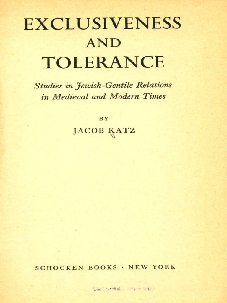 Jacob_Katz_Exclusiveness_and_Tolerance_S | PDF