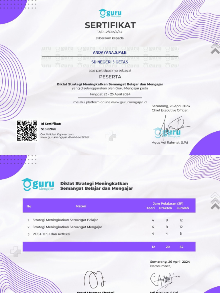 Sertifikat New 3 | PDF