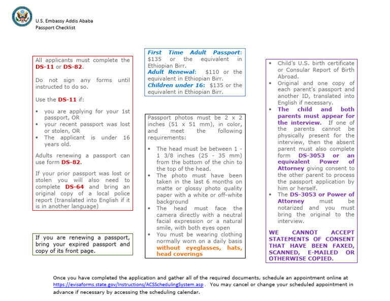 Passport Application Checklist | PDF | Passport | Government And Personhood