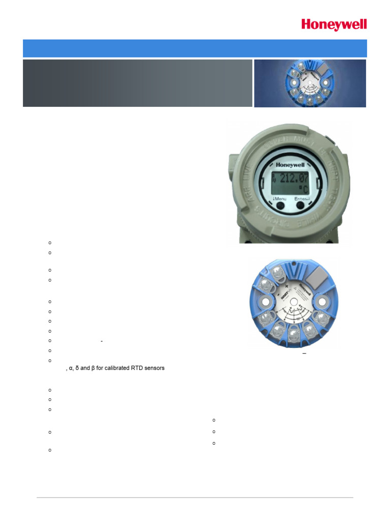 STT700 Honeywell | PDF | Electrical Engineering | Electricity
