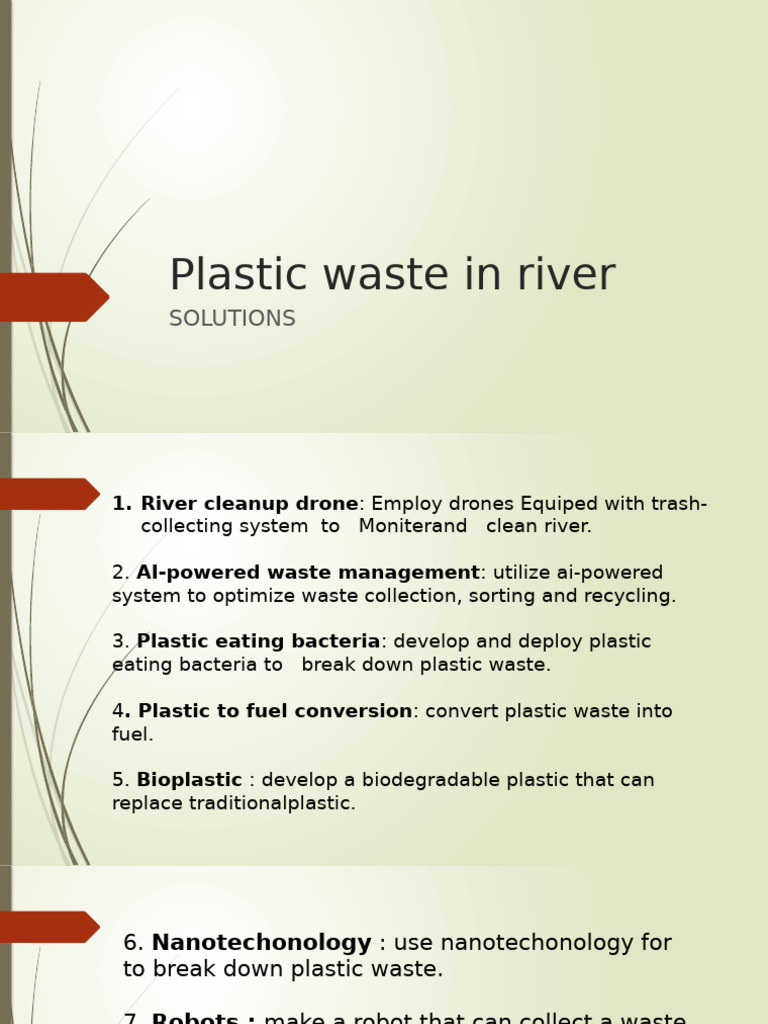 River Plastic Waste Solutions | PDF