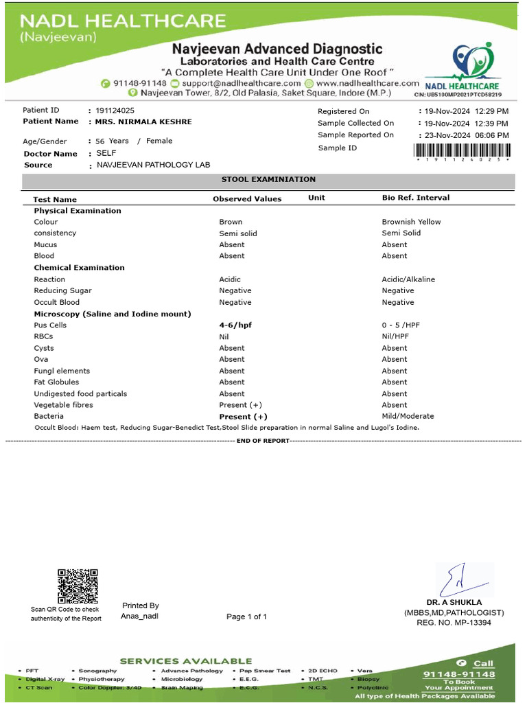 Mrs NIRMALA KESHRE 23 11 2024 06 06 57 PM | PDF | Medical Specialties ...