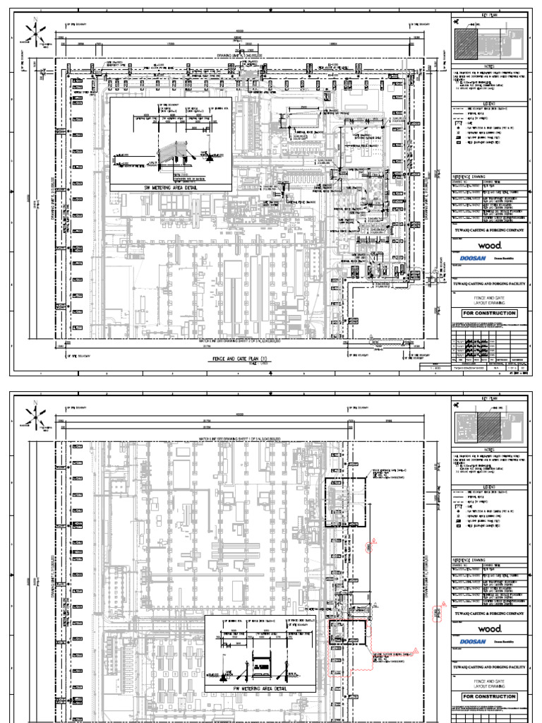 Twq-Vh00-Zen-164092 - 0c - Fence and Gate Layout Drawing | PDF