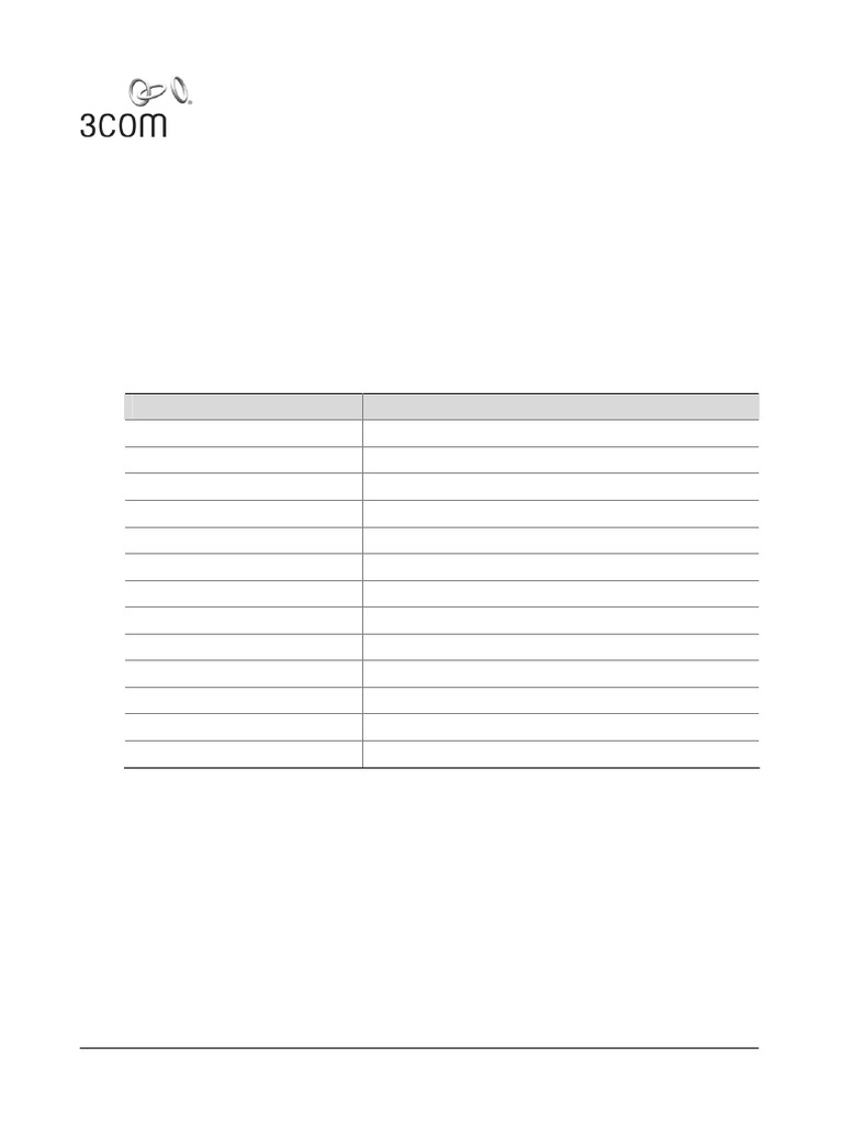 3Com 4500G Firmware Release Notes | PDF | I Pv6 | Telecommunications ...