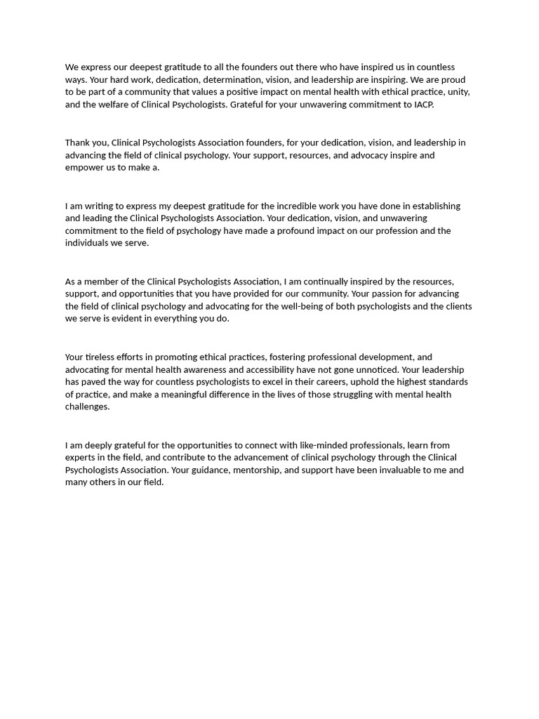 Foundation Day Message | PDF