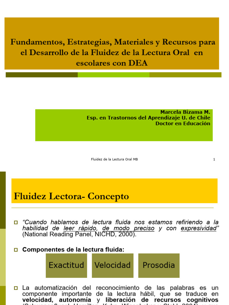 Estrategias para Mejorar la Fluidez Lectora | PDF | Comunicación humana ...