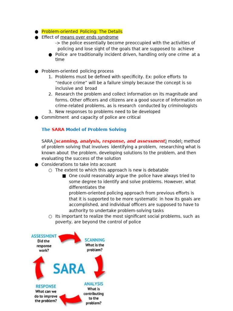 1.3 - Problem Oriented Policing (POP) | PDF