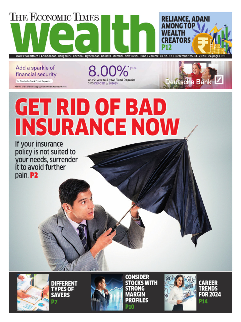 The Economic Times Wealth - December 25 2023 | PDF | Insurance | Option ...