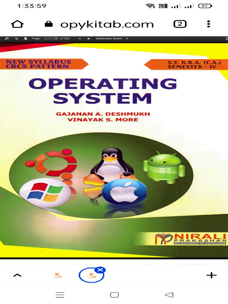 Book 5 Operating Systems 2nd Yr Semester Iv Pdf 