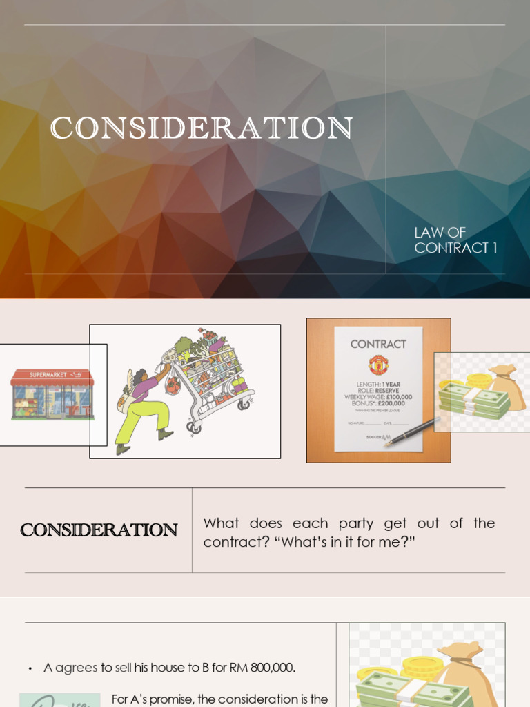 Week 6 Consideration | PDF | Consideration | Debt
