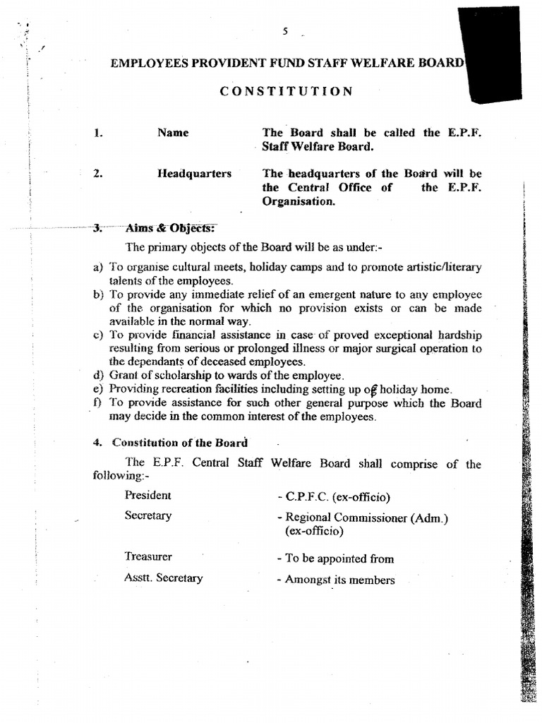 Constitution_CSWC | PDF | Welfare